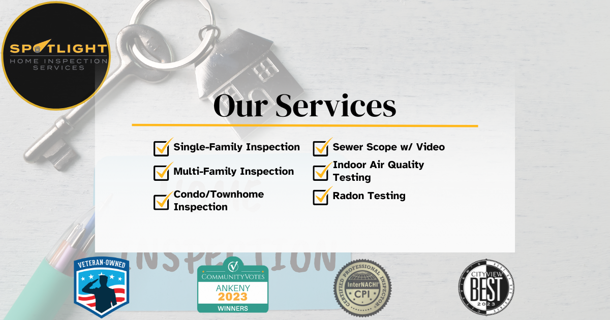 Services & Fees | Spotlight Home Inspection Services